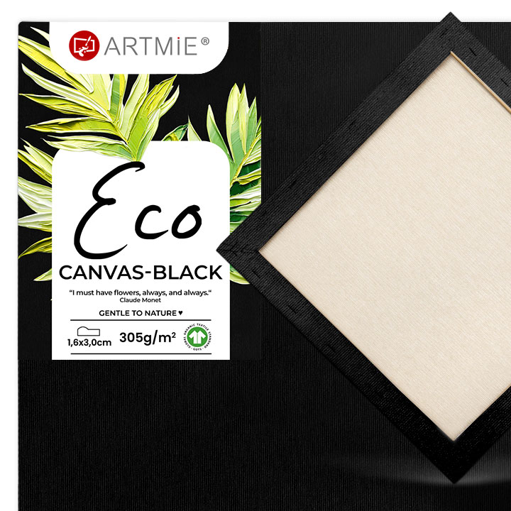 Crno ECO Artist Canvas on Frame | Razne veličine | Razne veličine