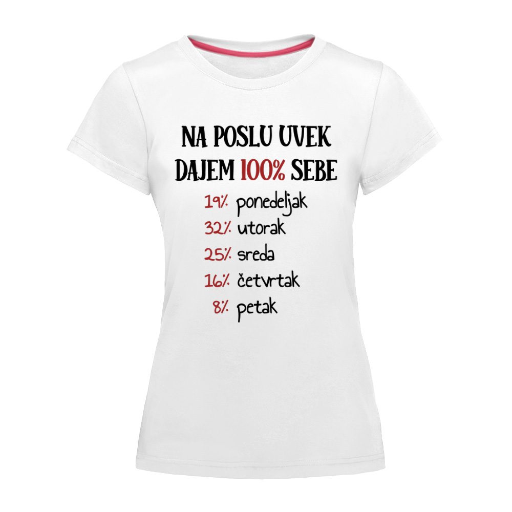 Na poslu uvek dajem 100% sebe