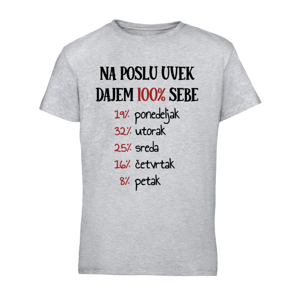 Na poslu uvek dajem 100% sebe