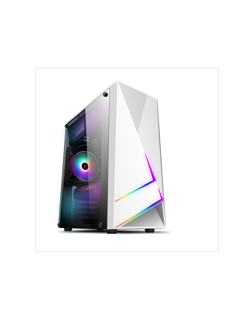 Kuciste Raptor Shadow White ATX RGB/USB 3.0/Window NO PSU