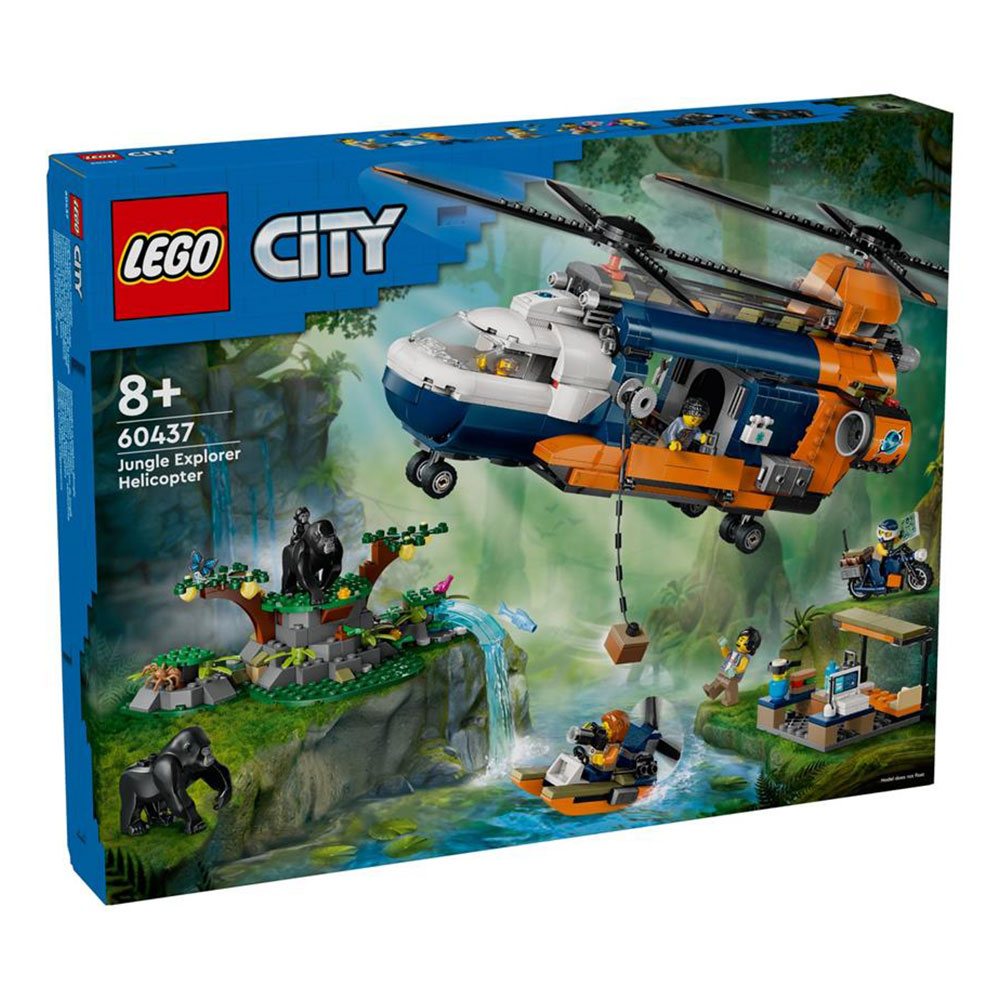 LEGO CITY Helikopter – istraživač džungle u kampu baze