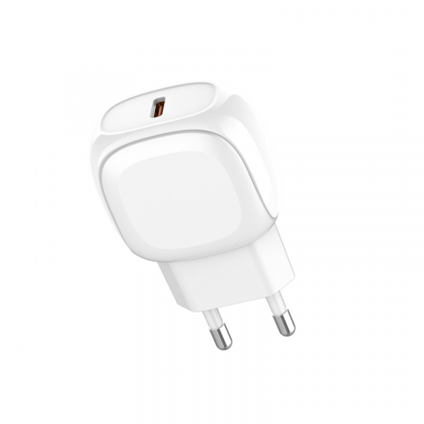 Kucni punjac LDNIO A1206C PD 27W Type-C na iPhone Lightning kabel beli 1m