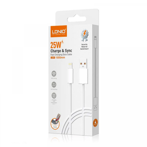 Kabel LDNIO LS891 25W Fast Lightning beli 1m