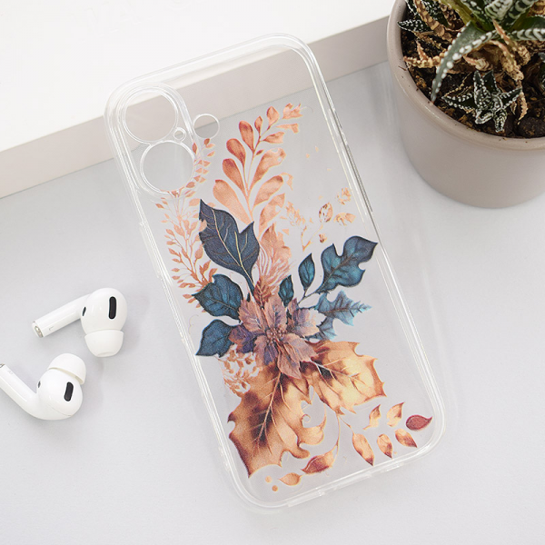 Futrola za telefon Maska Nanobit Print za iPhone 16 Golden Flower