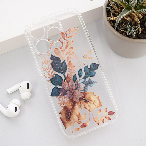 Futrola za telefon Maska Nanobit Print za iPhone 15 Pro Golden Flower