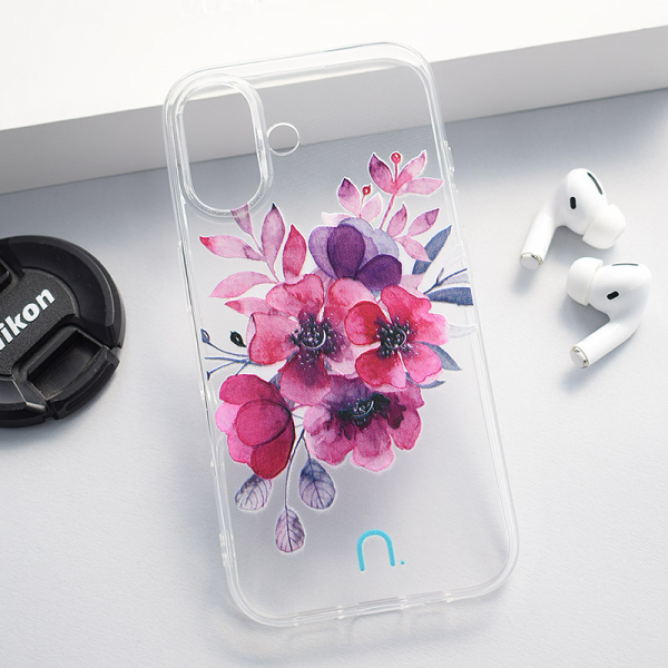 Futrola za telefon Maska Nanobit Print za iPhone 16 Flowers