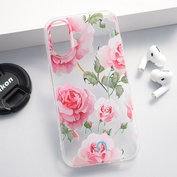 Futrola za telefon Maska Nanobit Print za iPhone 16 Roses