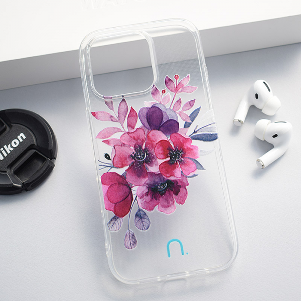 Futrola za telefon Maska Nanobit Print za iPhone 16 Pro Flowers