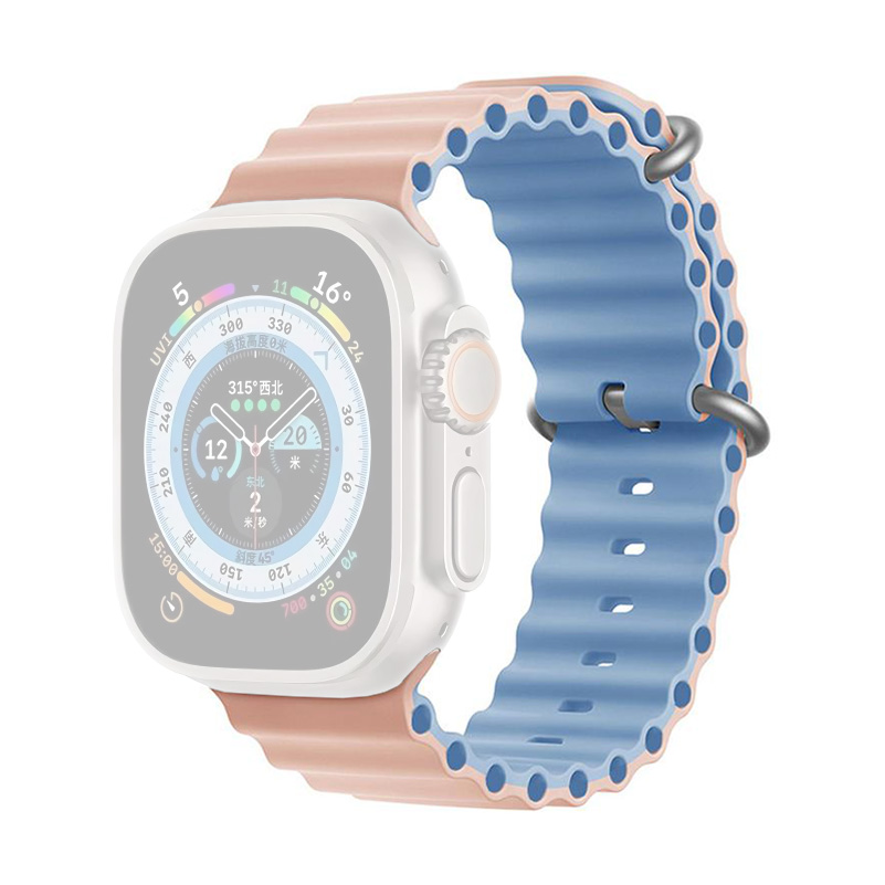 Narukvica Moye Smart Watch Ocean Strap 44/45/49mm Pink Sand/ Blue Fog