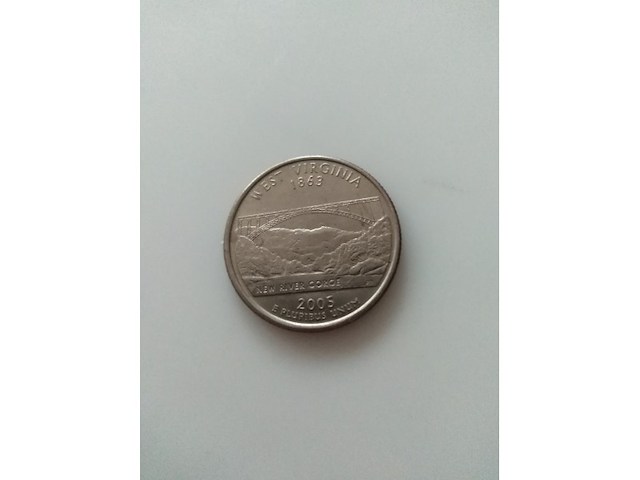 Quarter Dollar D  USA   2005. - West Virginia