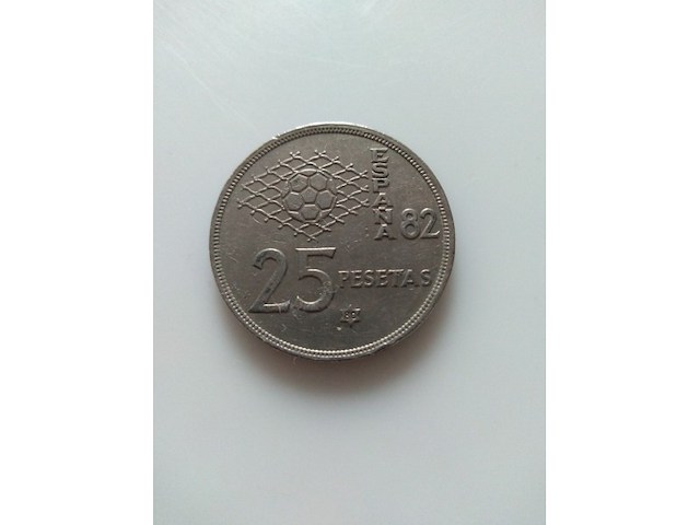 25 pezeta Španija,  1980.