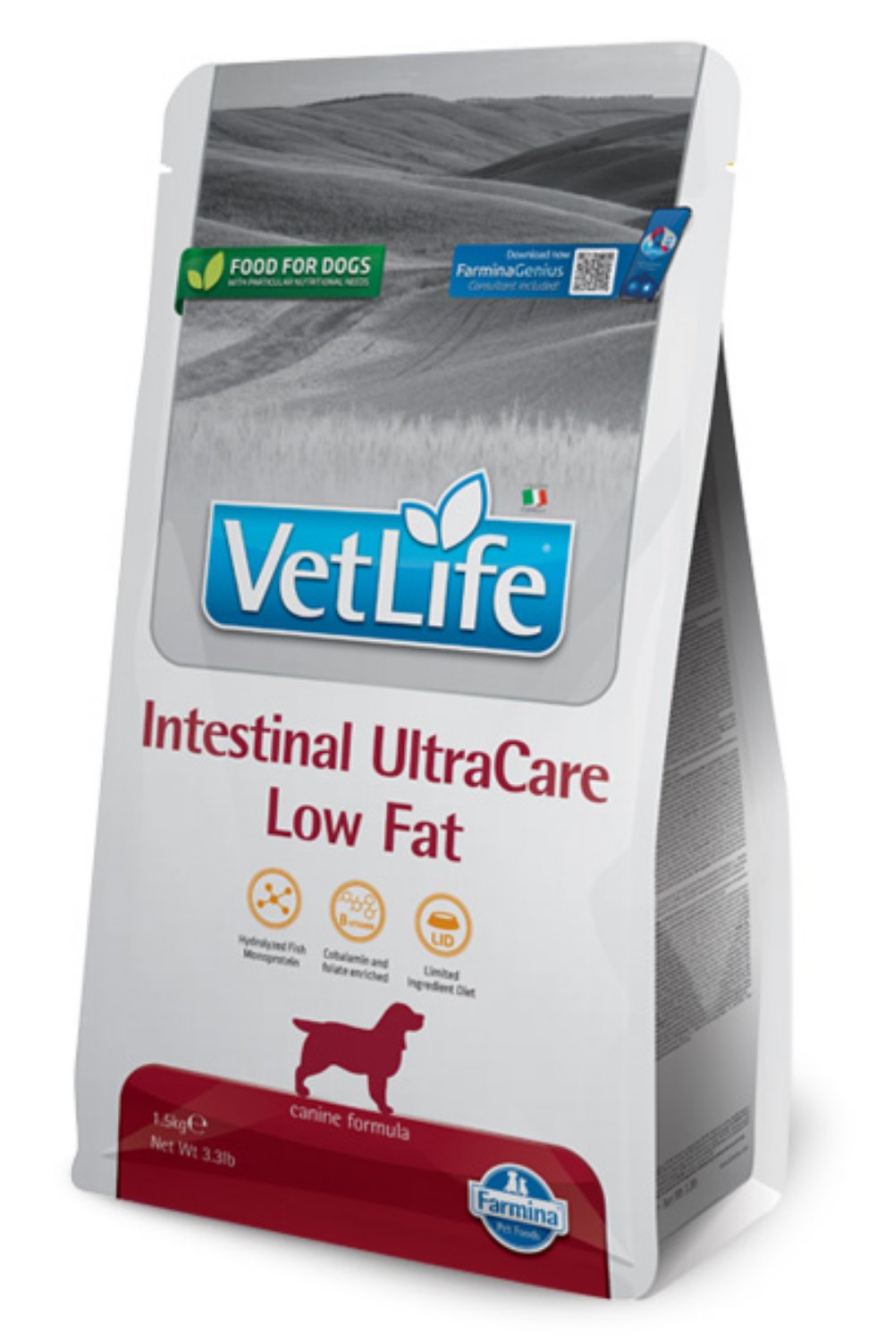 VET LIFE DOG INTESTINAL ULTRACARE LOW FAT