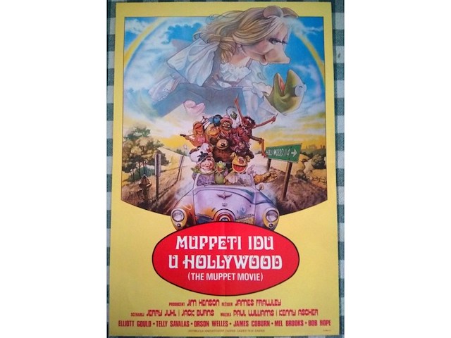 plakat MUPPETI IDU U HOLLYWOOD (THE MUPPET MOVIE)