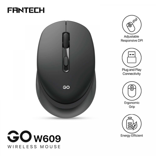 Mis Wireless Gaming Fantech W609 GO crni