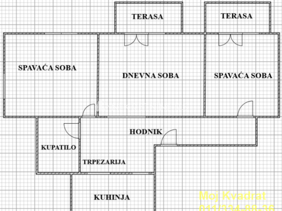 Rakovica, Labudovo brdo - Serdara Janka Vukotića, 72m2, Serdara Janka Vukotića