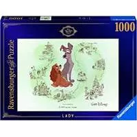 Puzzle slagalica 1000 delova Blago Volta Diznija - Maza i Lunja Ravensburger 16863