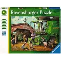 Puzzle slagalica 1000 delova Na farmi - John Deere nekad i sad Ravensburger 16839