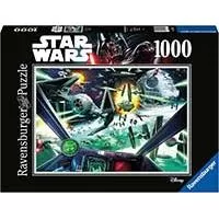 Puzzle 1000 delova Star Wars U kokpitu TIE fighter-a Ravensburger 16920