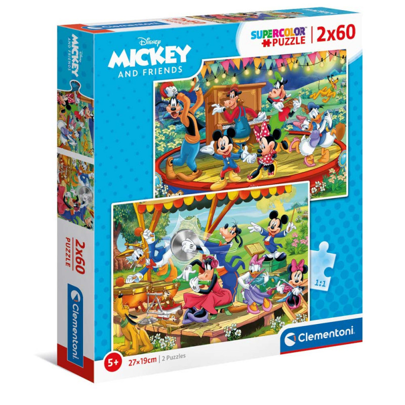 CLEMENTONI PUZZLE 2X60 MICKEY AND FRIENDS