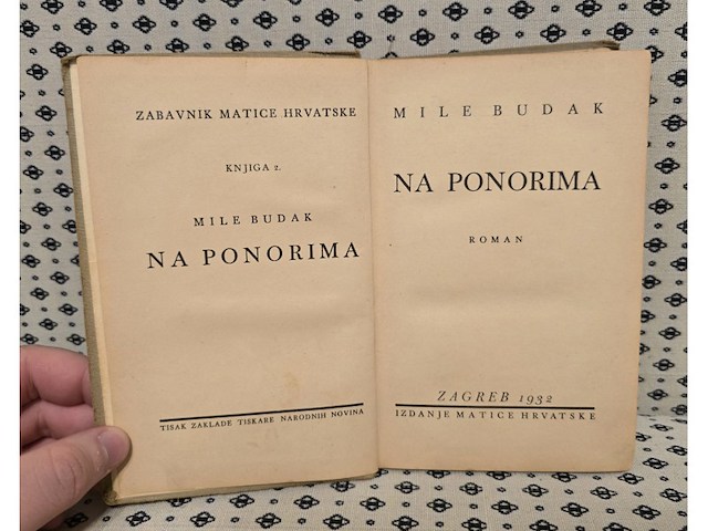 Mile Budak - Na Ponorima (1932.) RETKO