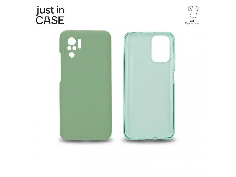 JUST IN CASE 2U1 EXTRA CASE MIX PAKET ZELENI ZA REDMI NOTE 10S