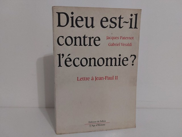 Dieu esr il contre I`economie ?