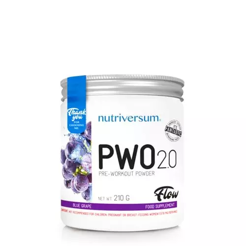 Nutriversum PWO 2.0 Pre-workout napitak crno grožđe 210g