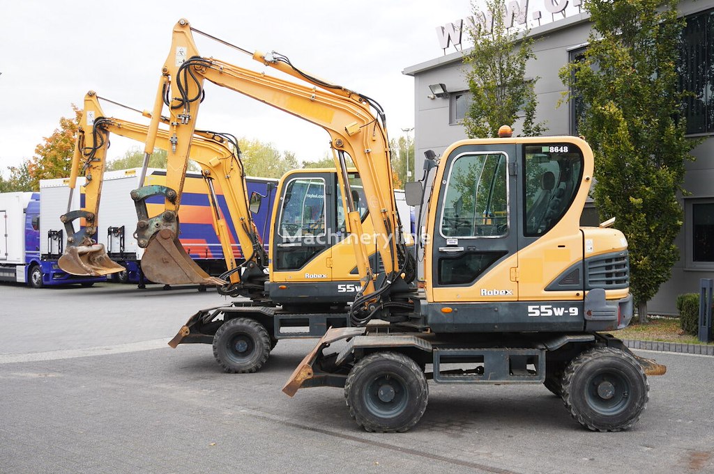 Hyundai Robex 55W-9 Wheeled Excavator 5.5t / 2pcs bager točkaš