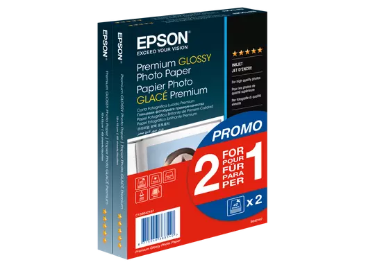 Epson prvoklasni sjajni foto papir (100 x 150 mm), 255 g/m², 80 listova