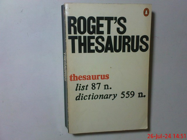 ROGET S THESAURUS