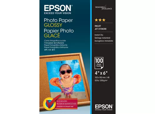 Epson sjajni foto papir (100 x 150 mm), 200 g/m², 100 listova