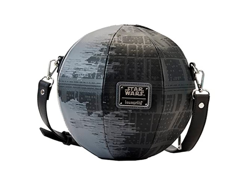 LOUNGEFLY STAR WARS RETURN OF THE JEDI 40TH ANNIVERSARY DEATH STAR FIGURAL CROSSBODY BAG