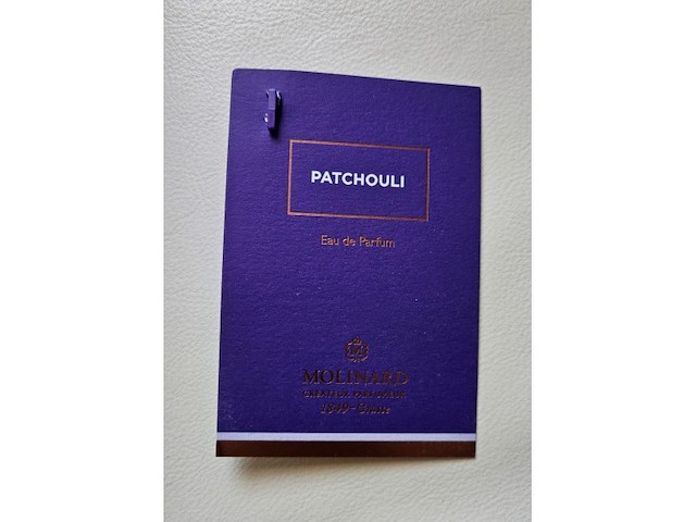 Molinard Patchouli parfem, nov tester