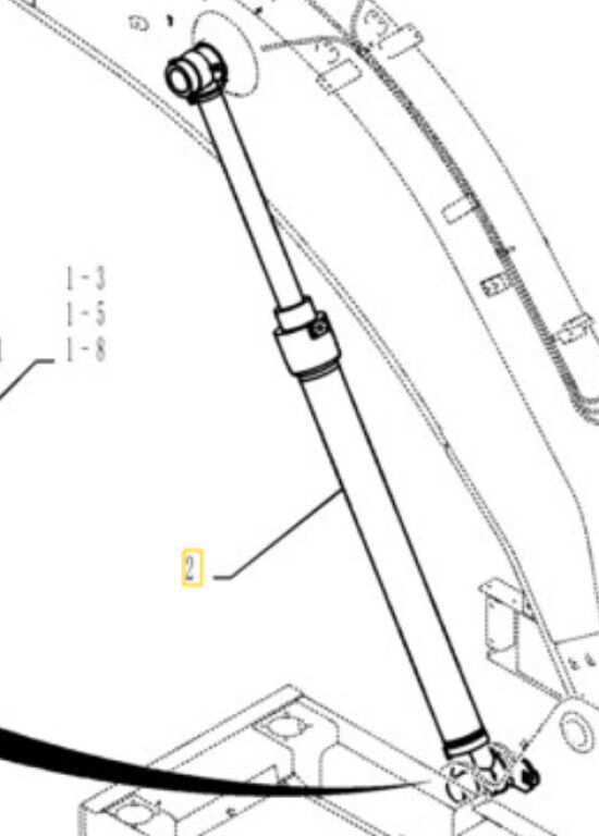 Kobelco YB01V00033F1 YB01V00033F1 hidraulični cilindar za E225BSRLC E230CSR E230CSLR