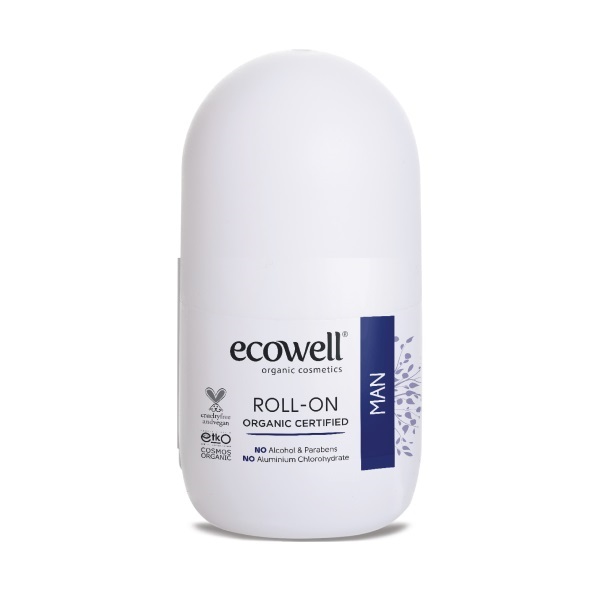 ECOWELL Organski dezodorans MAN roll on 75ml