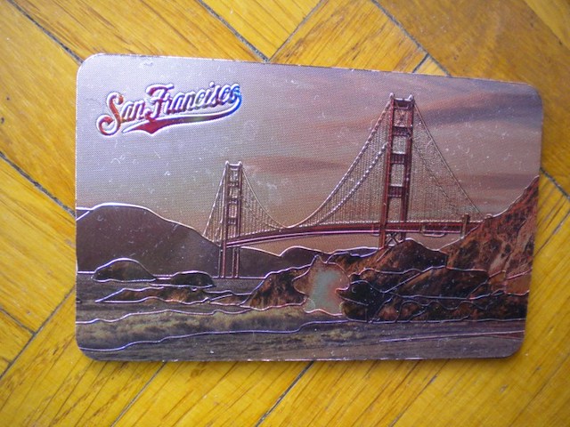 SAN FRANCISCO San Francisko, magnet za frizider (3)