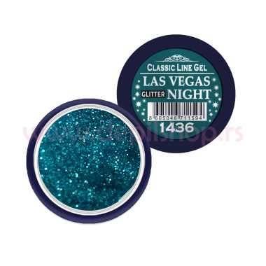 Color gel CLG Las Vegas NIGHT glitter 5ml Art.1436