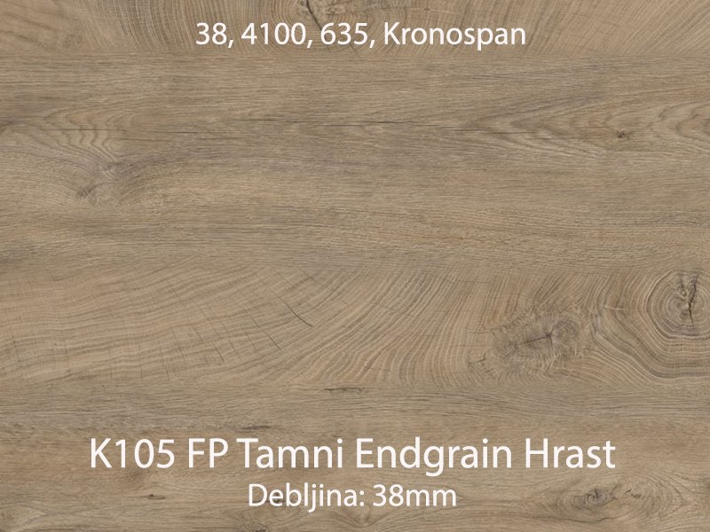 Onlinenamestaj K105 FP Tamni Endgrain Hrast