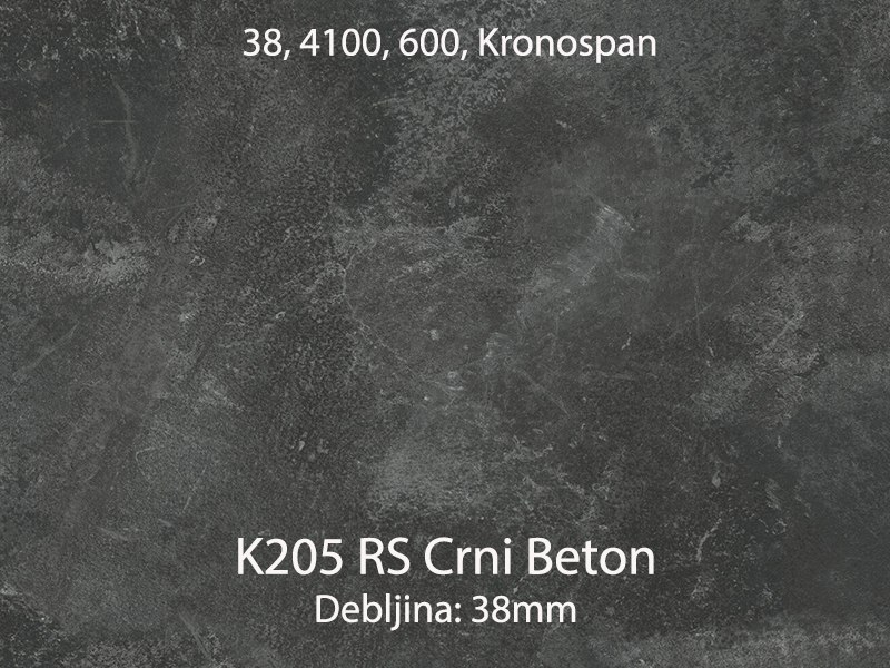 Onlinenamestaj K205 RS Crni Beton