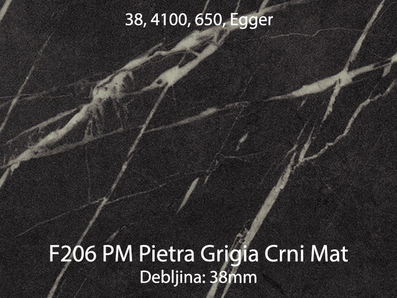 Onlinenamestaj F206 PM Pietra Grigia Crni Mat