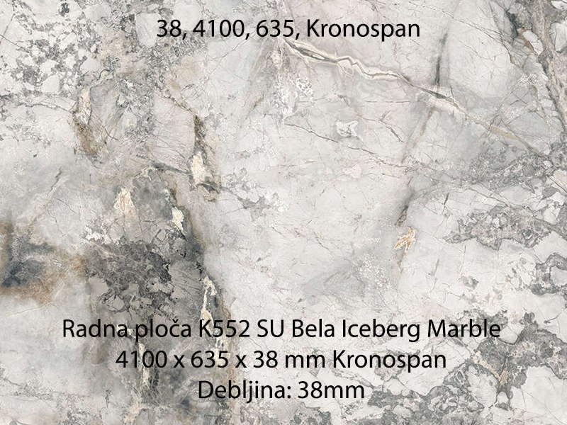 Onlinenamestaj K552 SU Bela Iceberg Marble