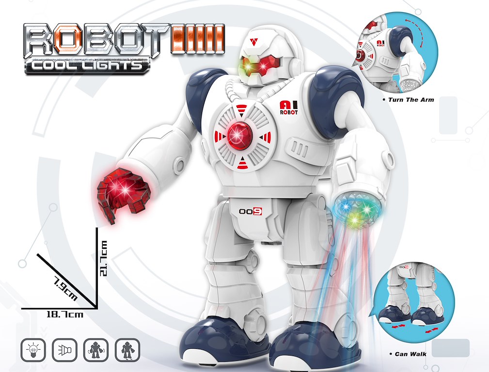 ROBOT koji hoda sa efektima