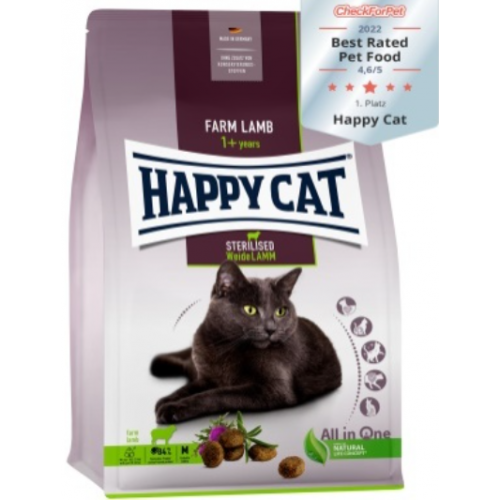 Happy cat za sterilisane mačke jagnjetinja 10kg