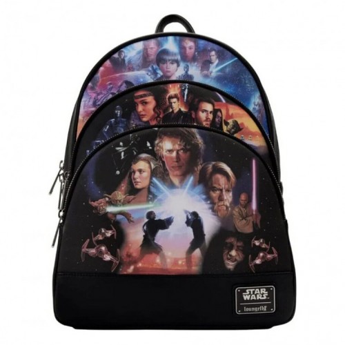 Ranac Star Wars Trilogy 2 Triple Pocket Mini Backpack