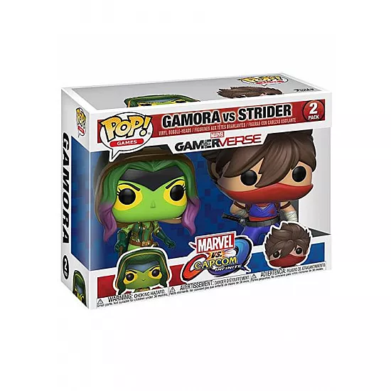 FUNKOCAPCOM VS MARVEL POP! VINYL 2-PACK GAMORA VS STRIDER