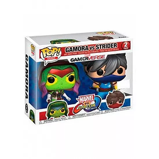 FUNKOCAPCOM VS MARVEL POP! VINYL 2-PACK GAMORA VS STRIDER (PLAYER 2)