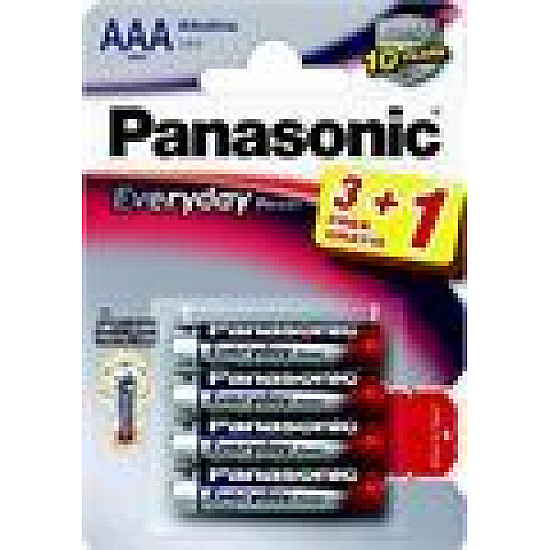 PANASONIC BATERIJE LR03EPS, 4BP -AAA 4KOM 3+1F ALKALINE EVERYDAY P