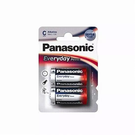 PANASONIC BATERIJE LR14EPS, 2BP- 2×C ALKALNE EVERYDAY POWER