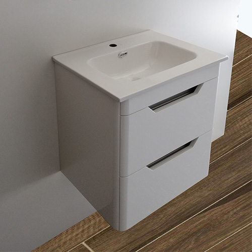 CITY URBAN ARTEON 61 ORMARIĆ BELI 5557 + LAVABO VILLEROY & BOCH SUBWAY 2.0 60X47 71136001