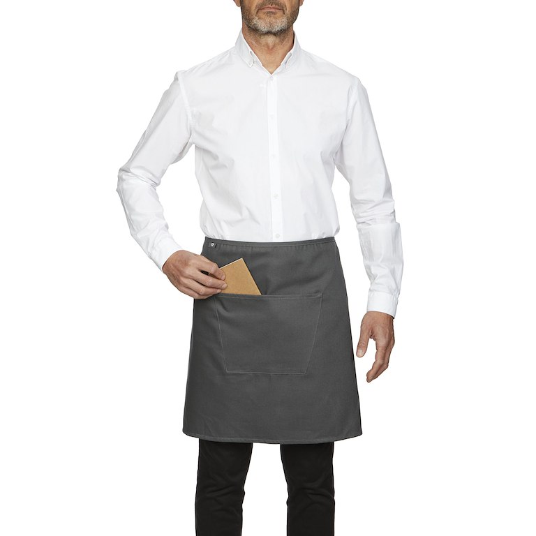 Roll Drap Half apron Antracit siva kecelja sa dzepom 75×50